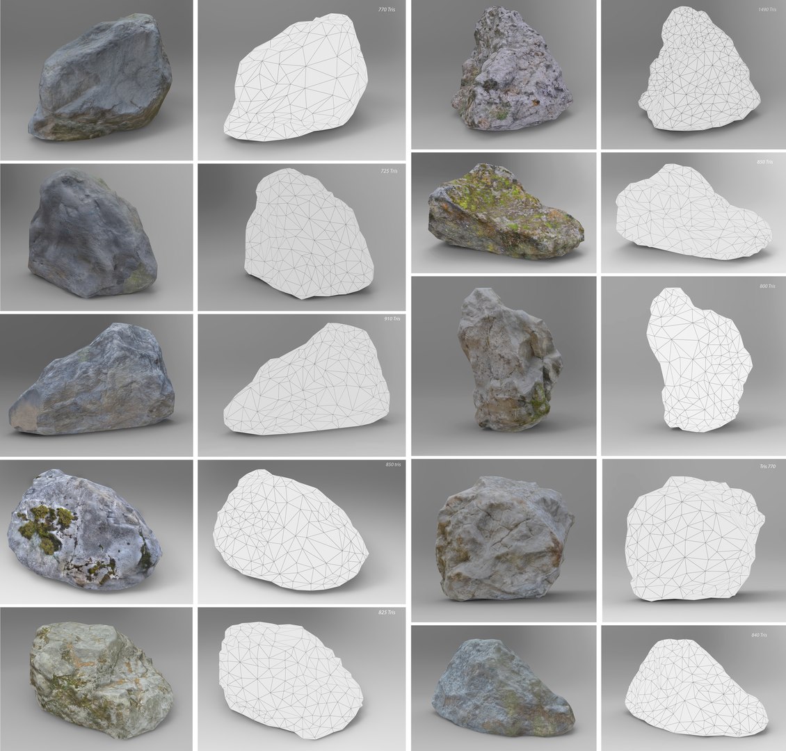 Mountain Rocks 3D Model - TurboSquid 2219161