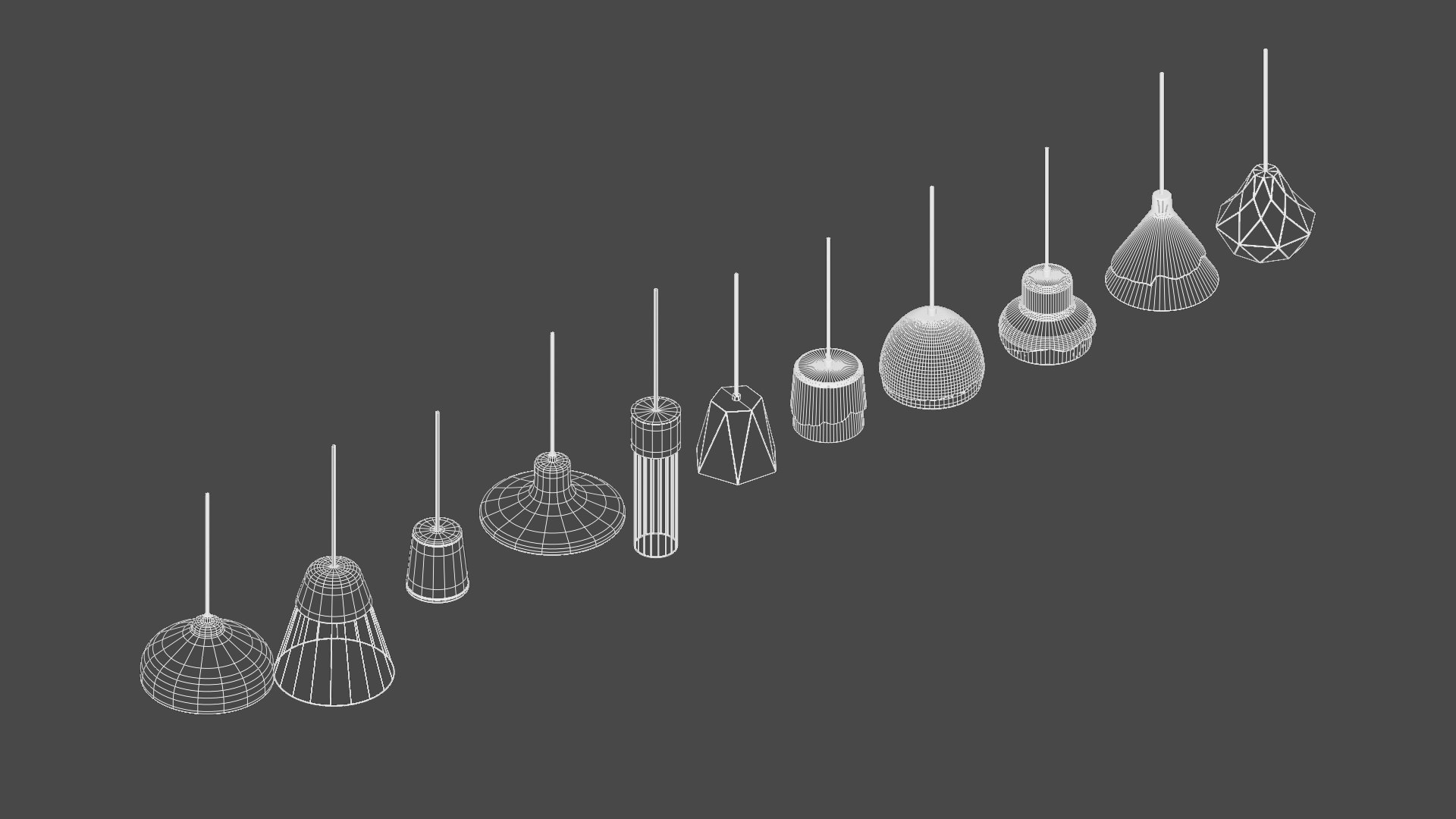Ceiling Lamps 3D Model - TurboSquid 2178926