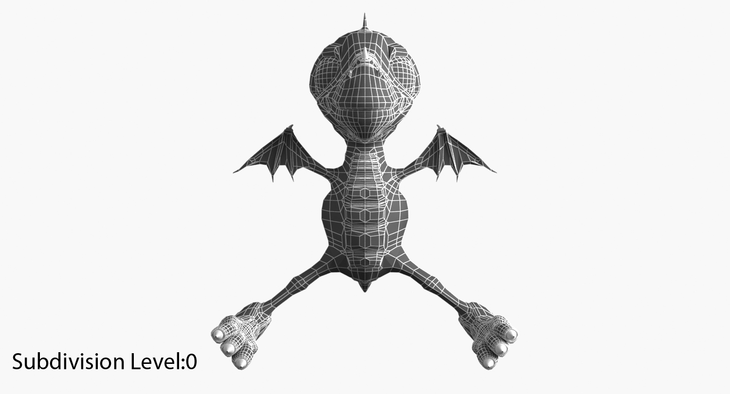 dragon cartoon 3d model