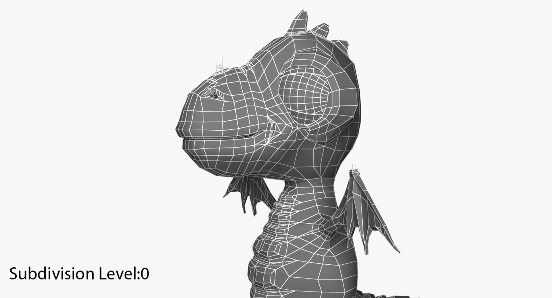 Dragon Cartoon 3d Model
