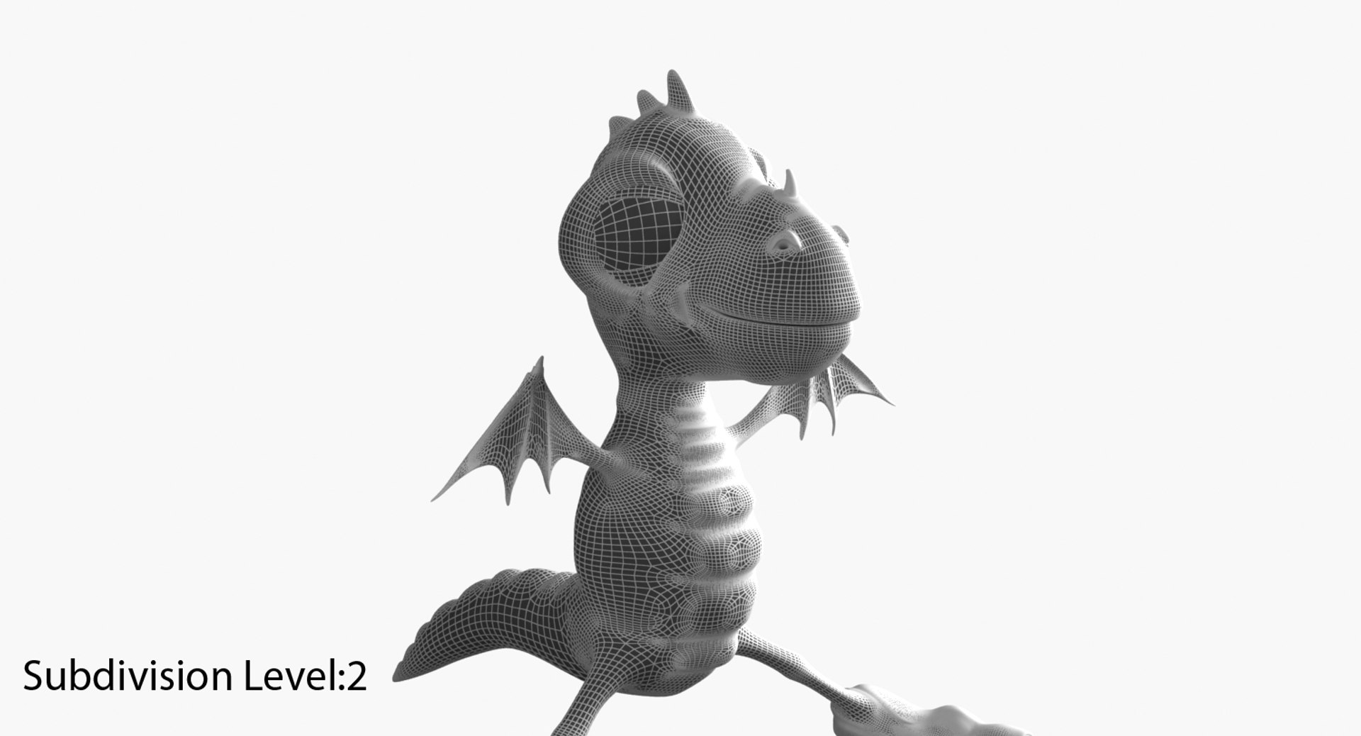 Dragon Cartoon 3d Model