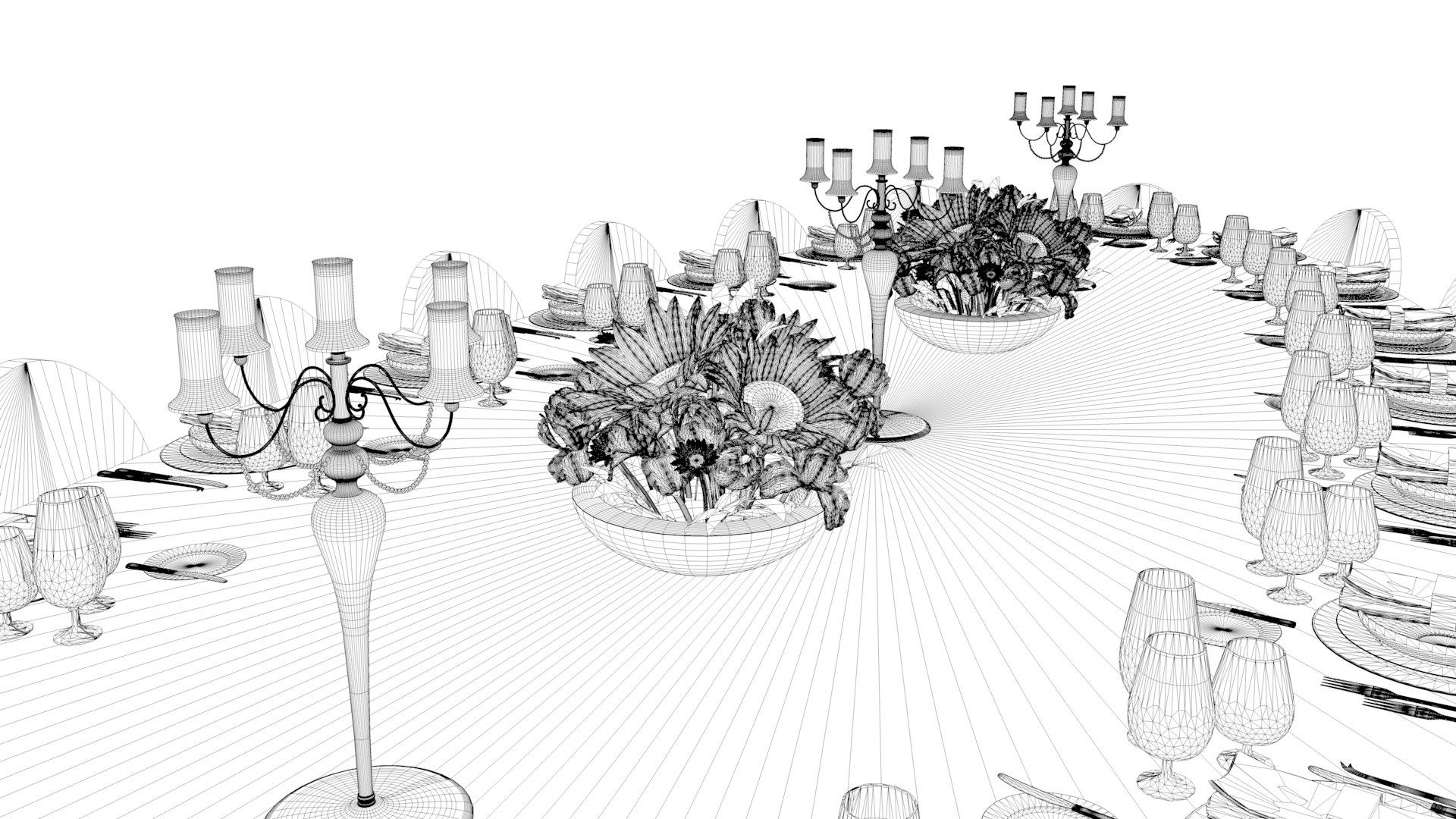 Dining table model - TurboSquid 1675369