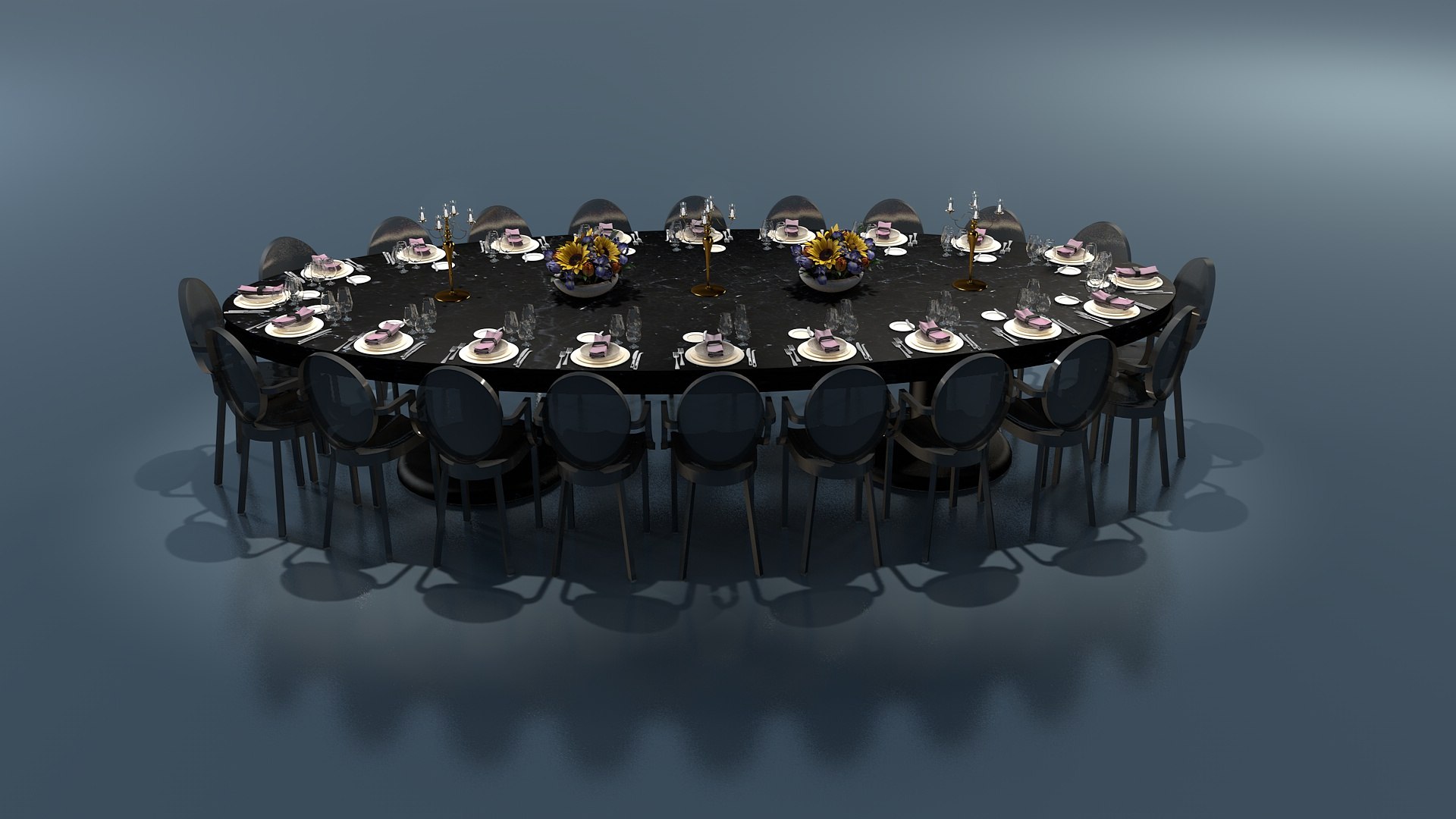 Dining table model - TurboSquid 1675369