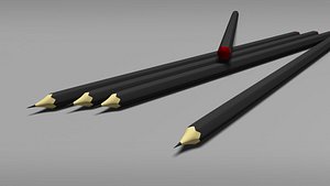 Free 3D Pencil Models - Available For Download On TurboSquid