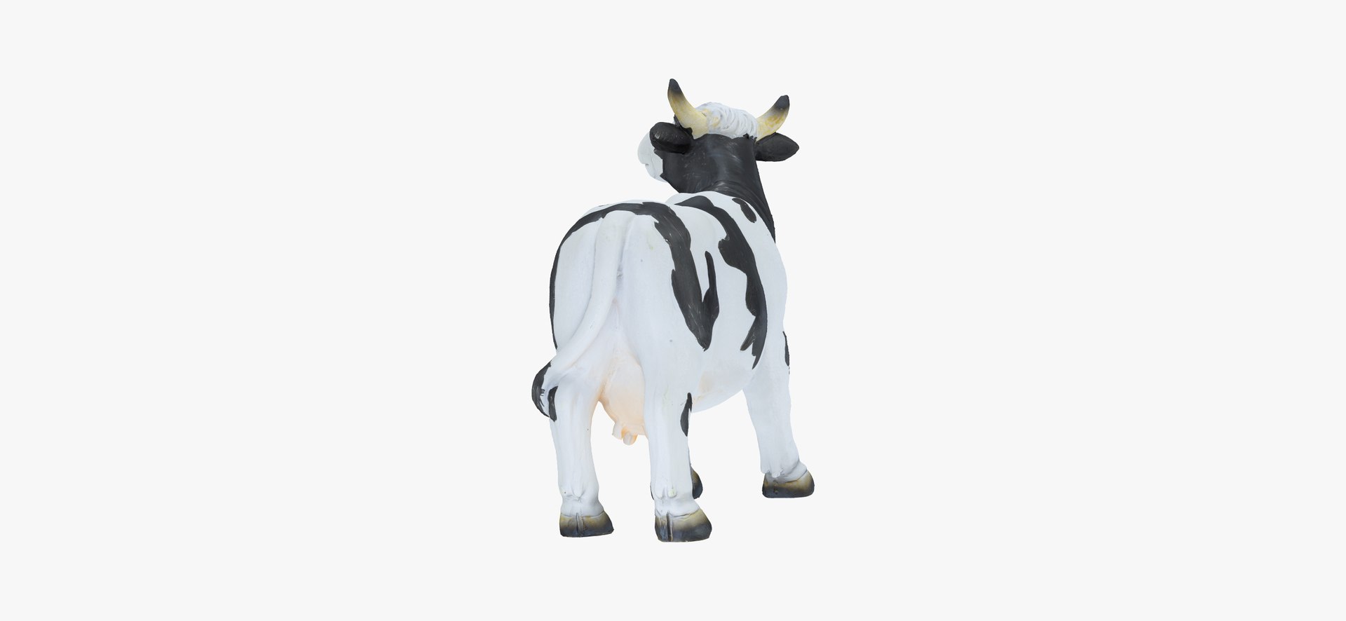 3D Black White Cow Statue Model - TurboSquid 1547558
