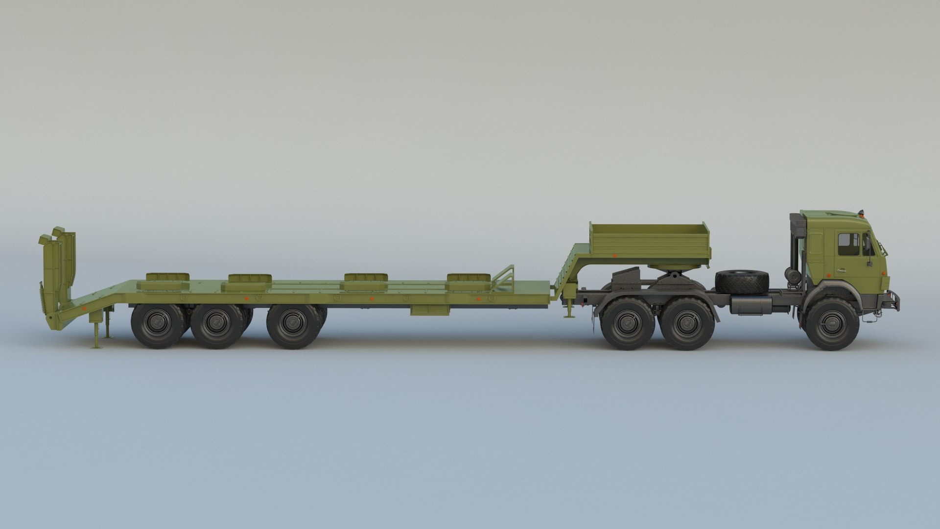 3D model Kamaz-65225 Tank Transporter - TurboSquid 1922051