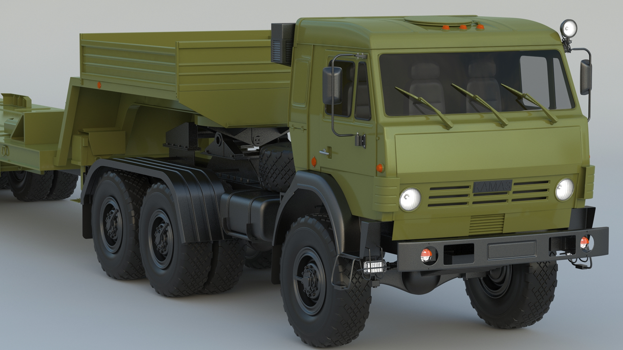 Kamaz-65225 Tank Transporter Modelo 3D - TurboSquid 1922051