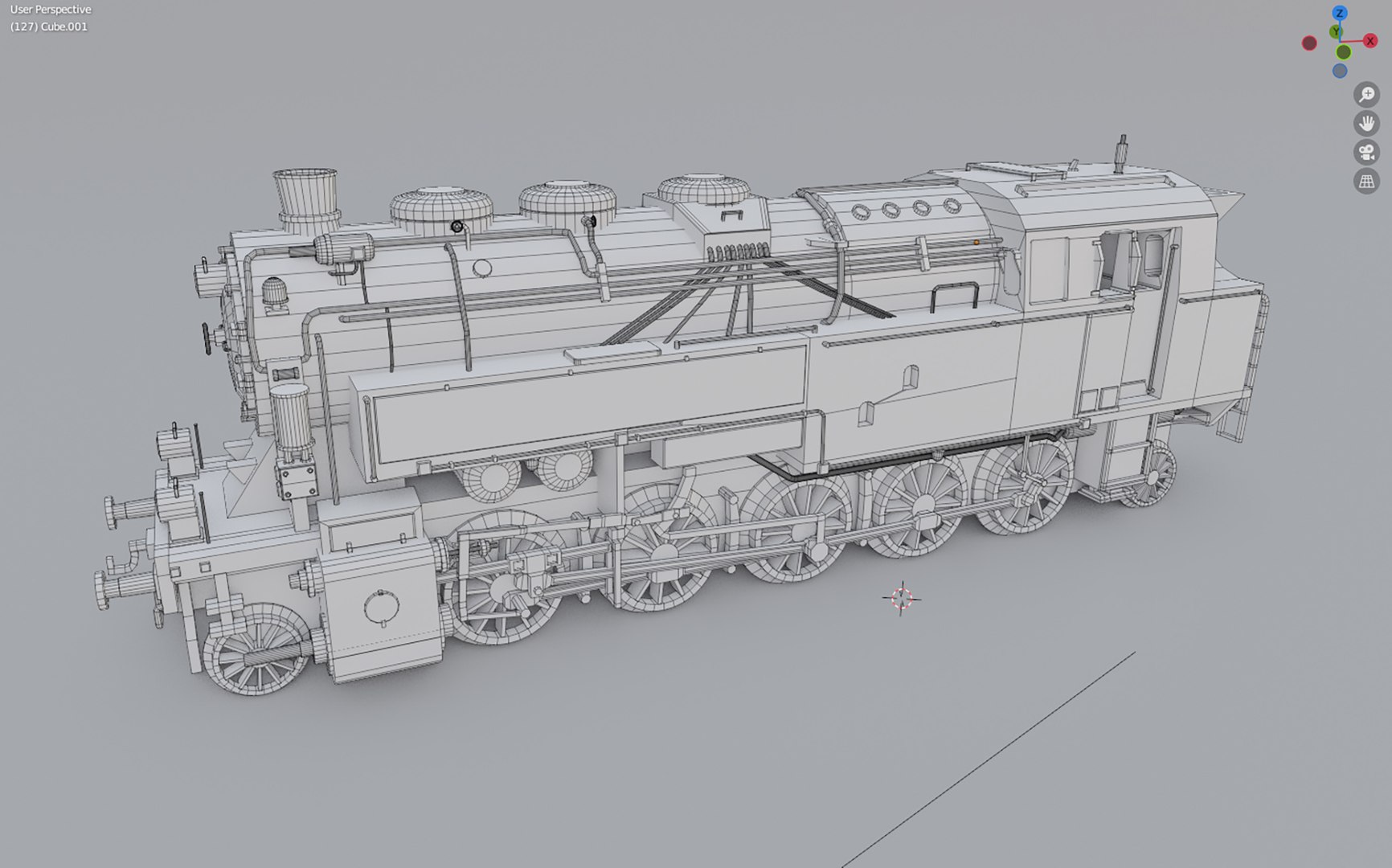 3D Model Historical German BR95 Steam Engine - TurboSquid 1984664