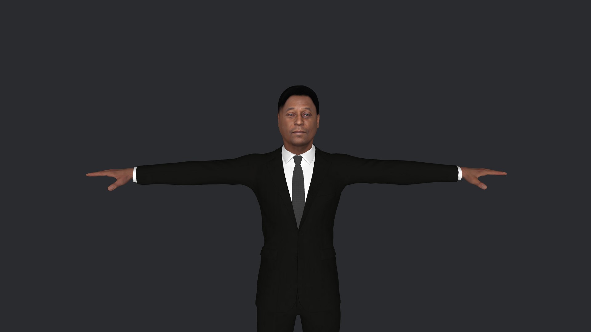 Pele Hyper Realistic Full Body Fully Rigged 3D Character 3D Model ...