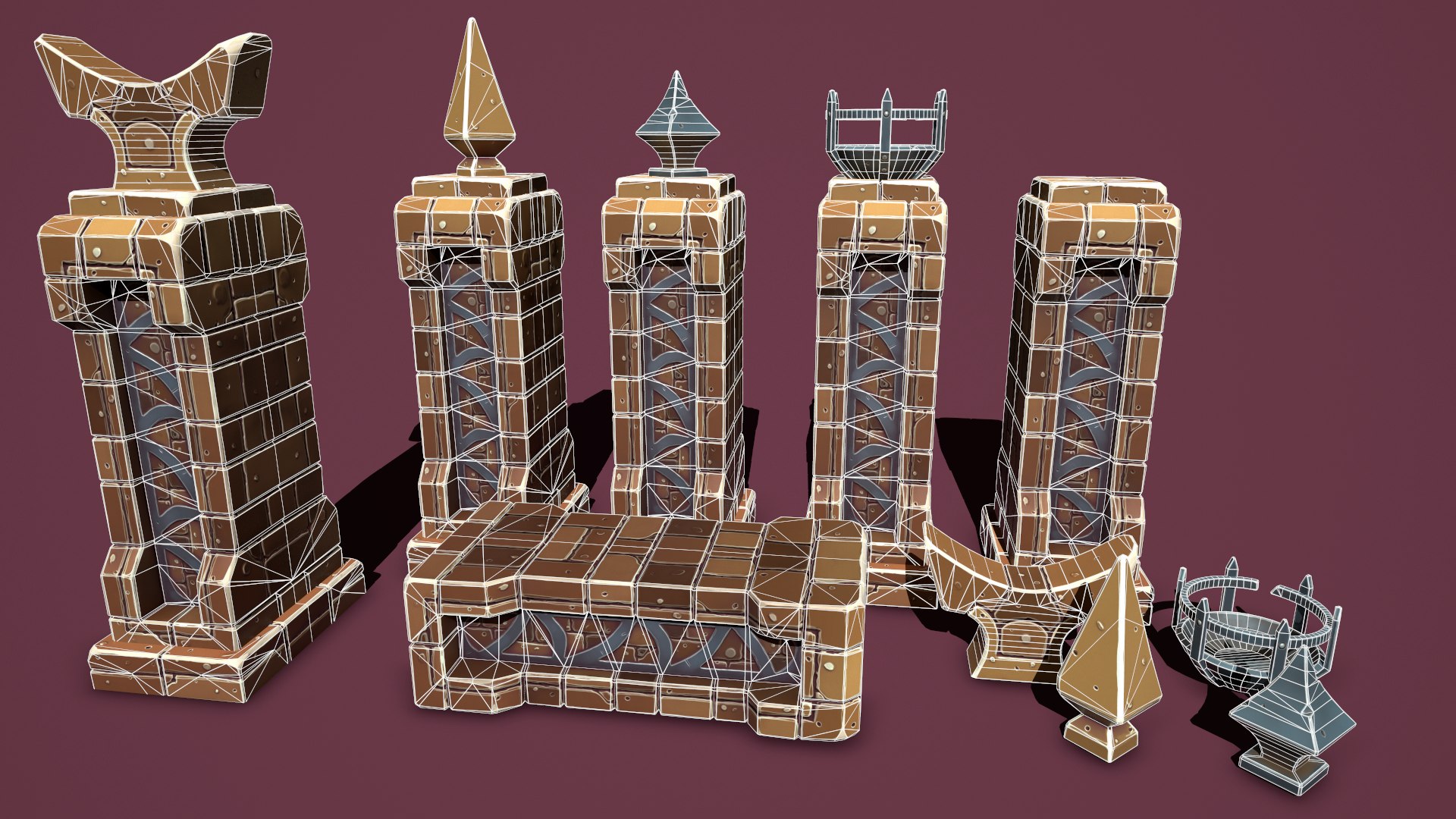 3D Fantasy Obelisk - TurboSquid 1716725