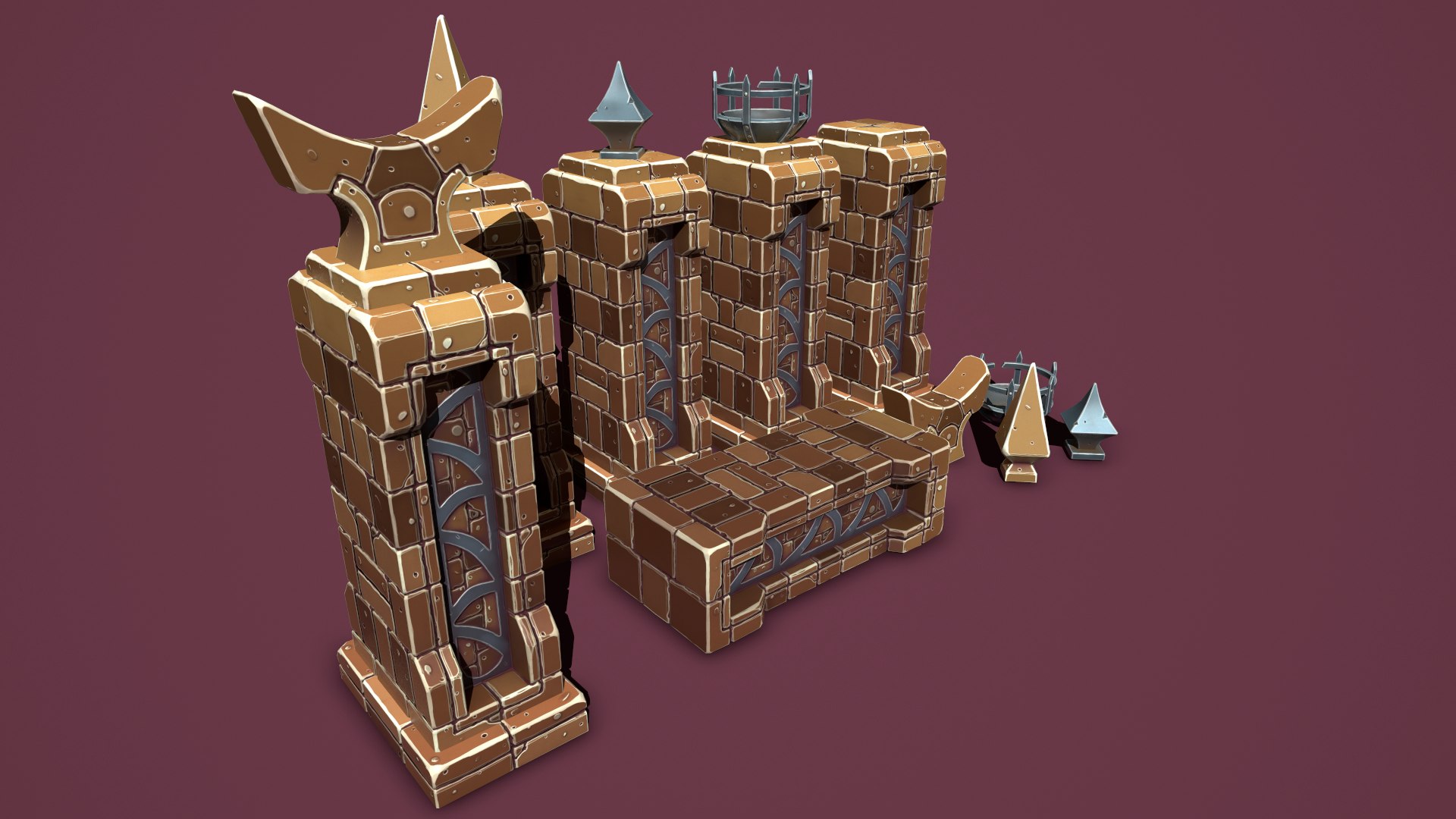 3D Fantasy Obelisk - TurboSquid 1716725