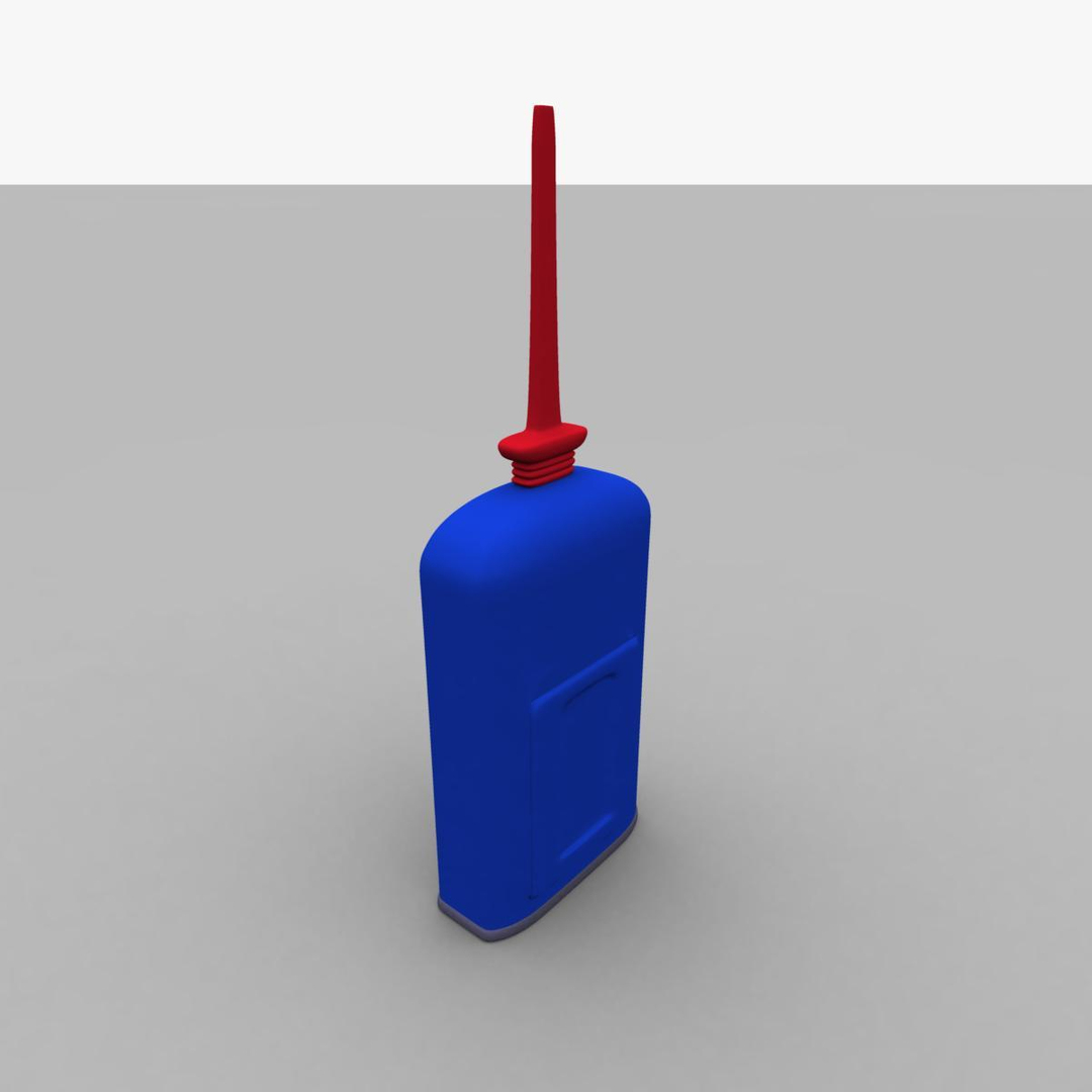 Free Oil Bottle Lubricant 3d Model
