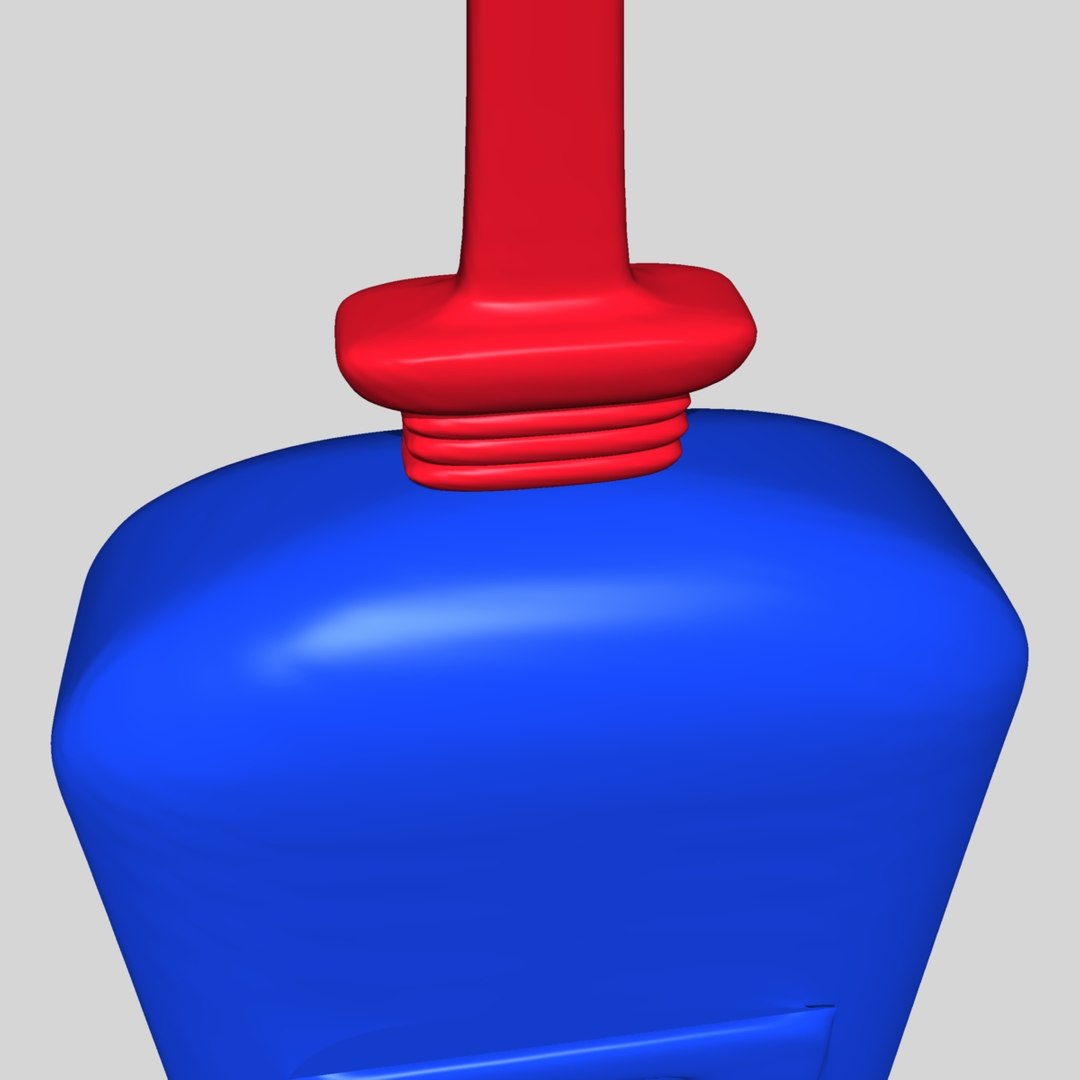Free Oil Bottle Lubricant 3d Model