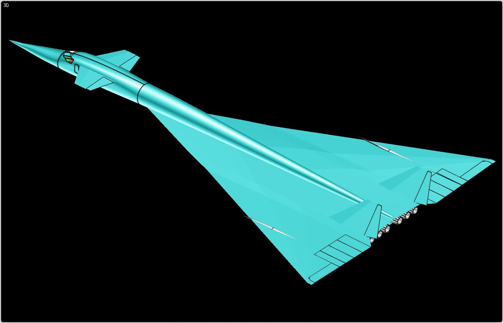 3d Xb-70 Valkyrie Aircraft Solid Model