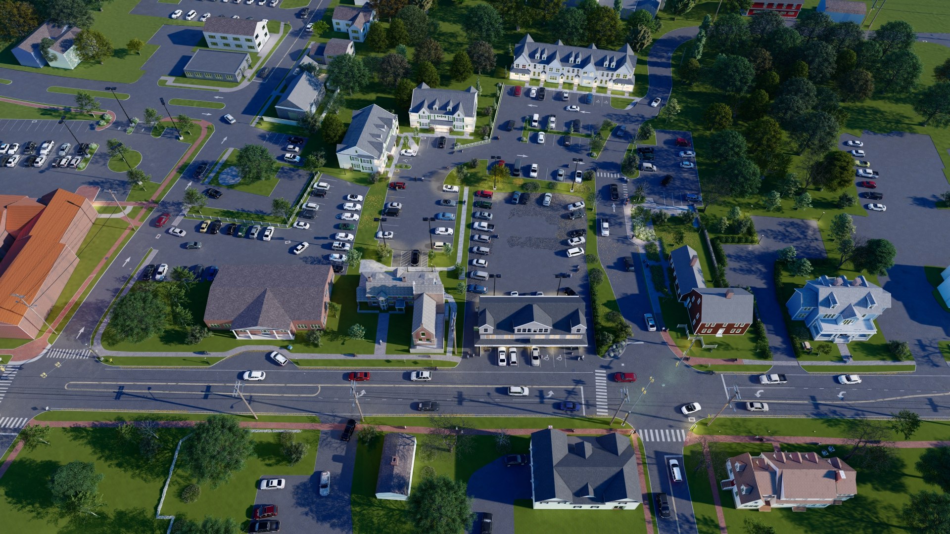 Detailed Town Model 3D Model - TurboSquid 1872424