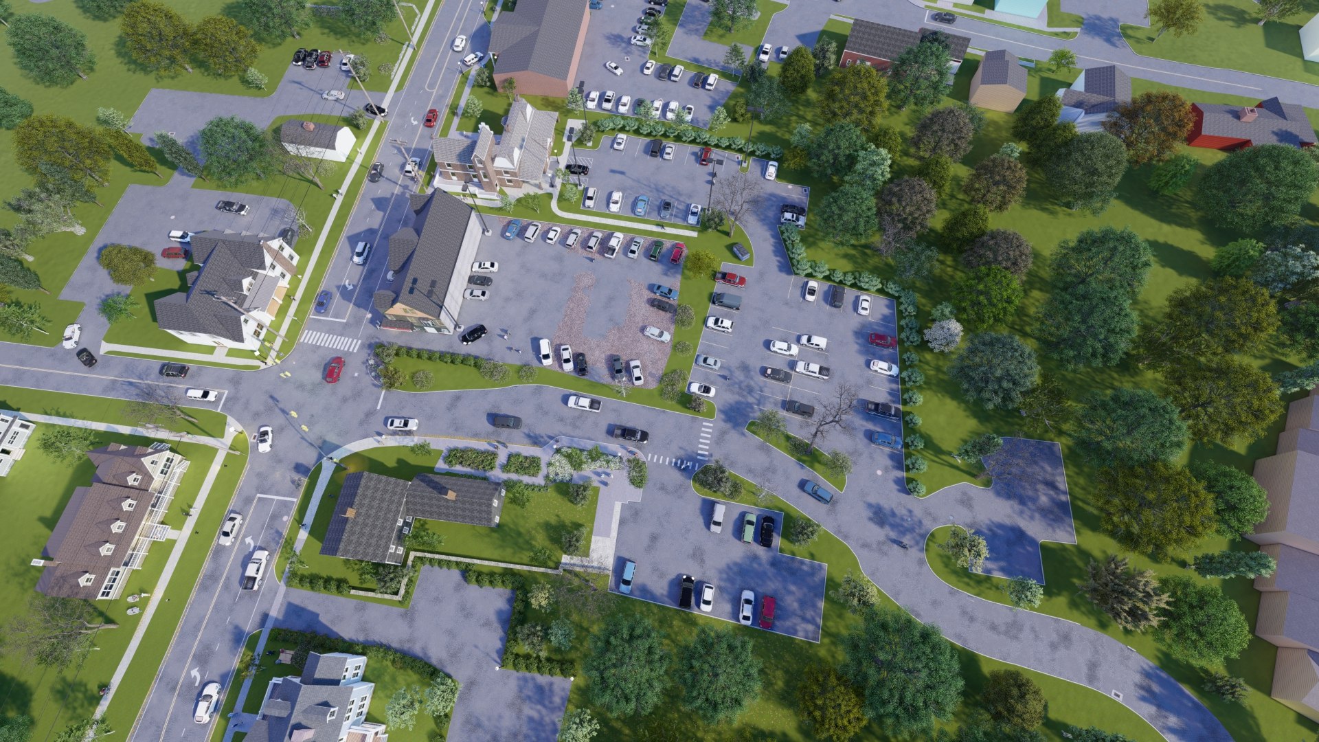 Detailed Town Model 3D Model - TurboSquid 1872424