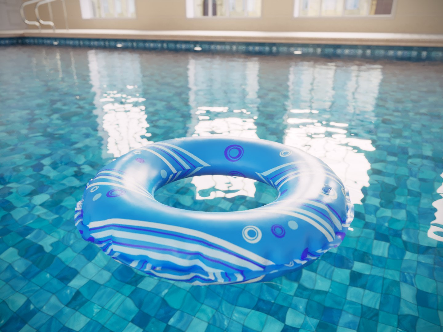 Inflatable Swimming Pool Float 3d Model