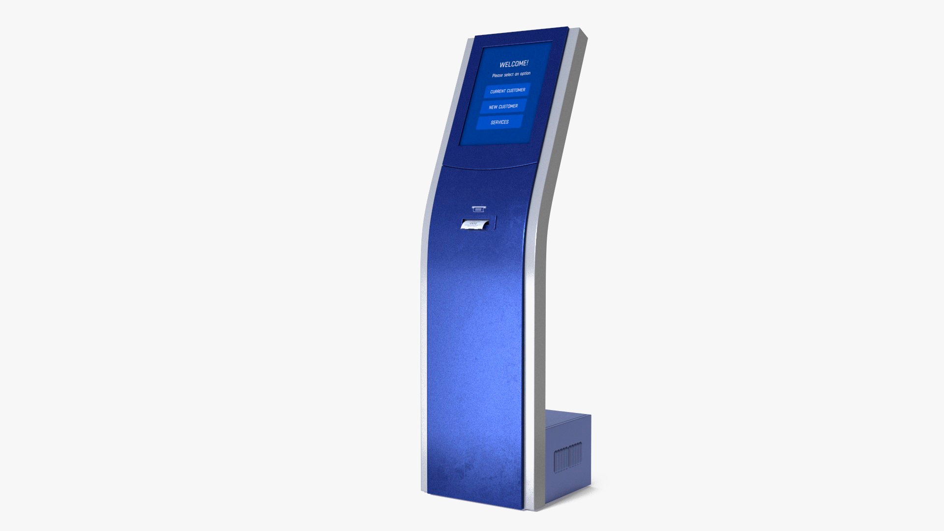 Electronic Queue Device Blue 3D Model - TurboSquid 2274188