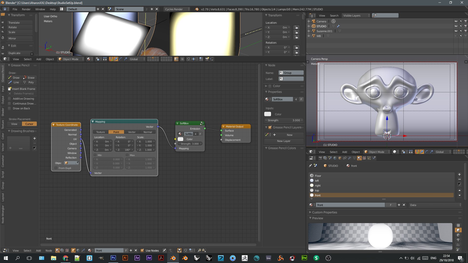 Setup Color Corrected 3D Model - TurboSquid 1341519