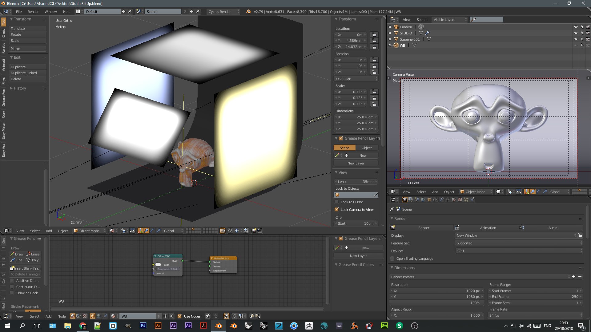 Setup Color Corrected 3D Model - TurboSquid 1341519