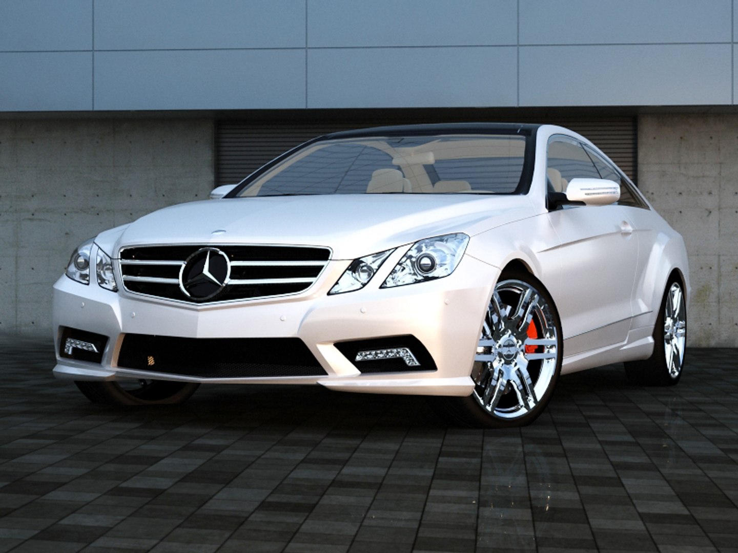 Mercedes-benz E Class Coupe 3d Model
