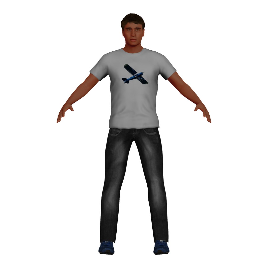 Adult Man Rigged Character Model - TurboSquid 1627639