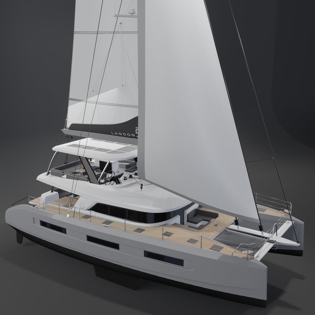 3D LAGOON SIXTY 5 3D Catamaran 65 Model - TurboSquid 2186271