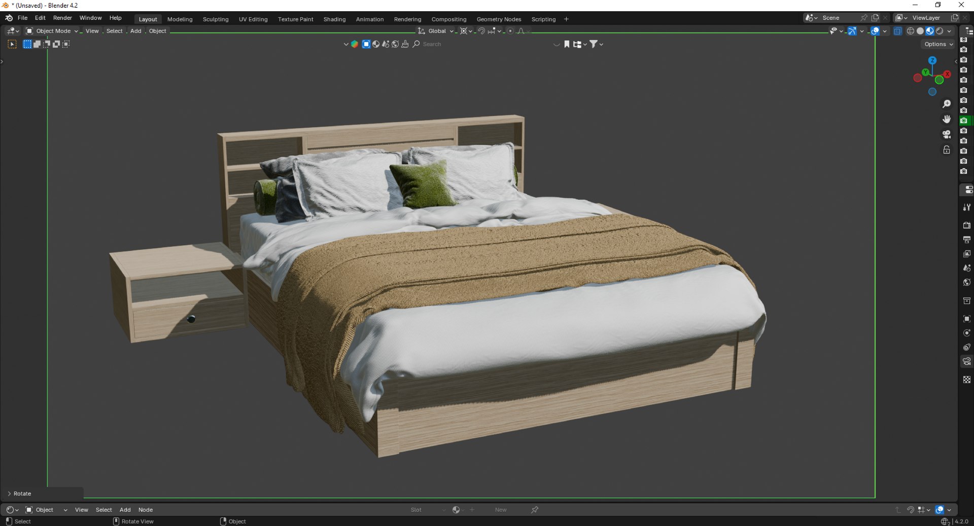 3D Model Modern Beds - TurboSquid 2294331