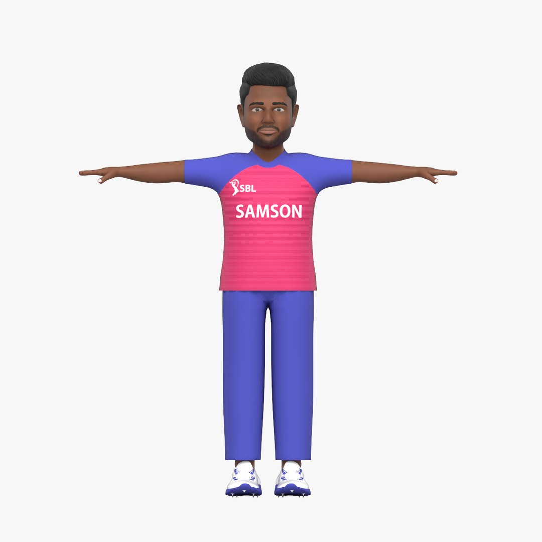 3D Sanju Samson - TurboSquid 2089454