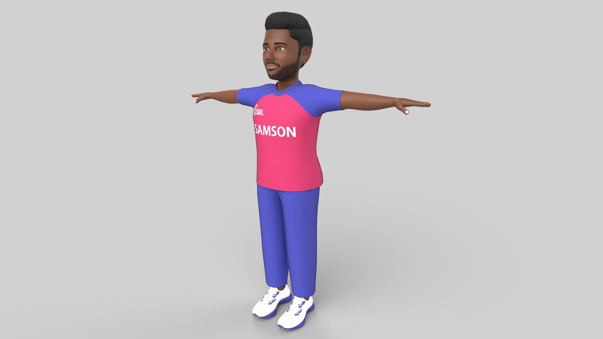 3D Sanju Samson - TurboSquid 2089454