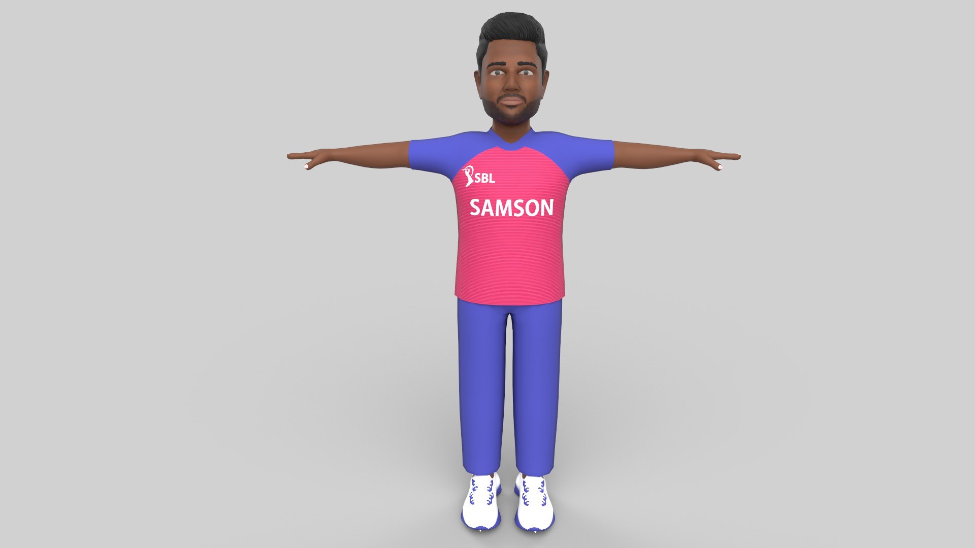 3D Sanju Samson - TurboSquid 2089454