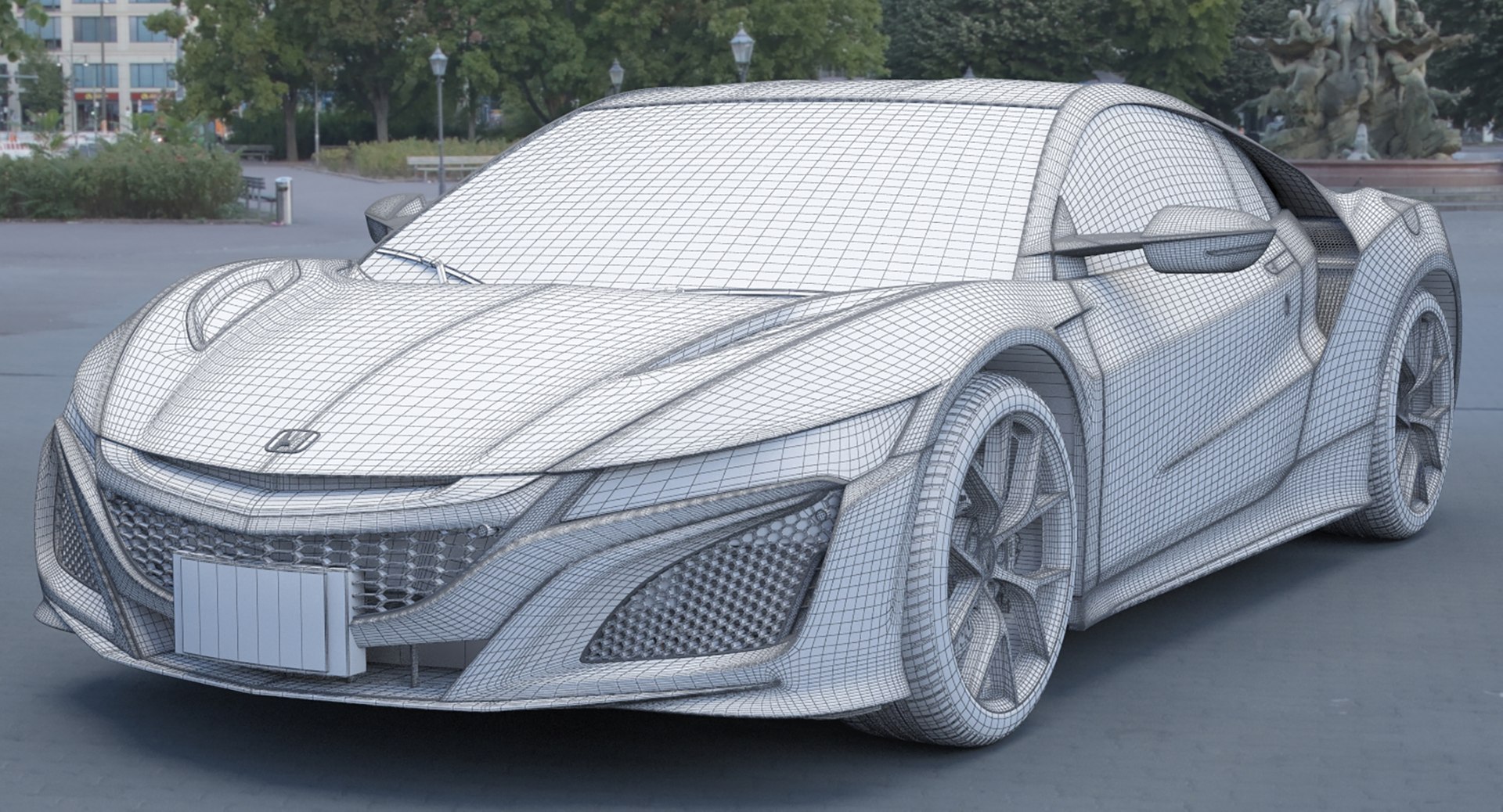 Honda NSX 2017 3D Model - TurboSquid 2241823