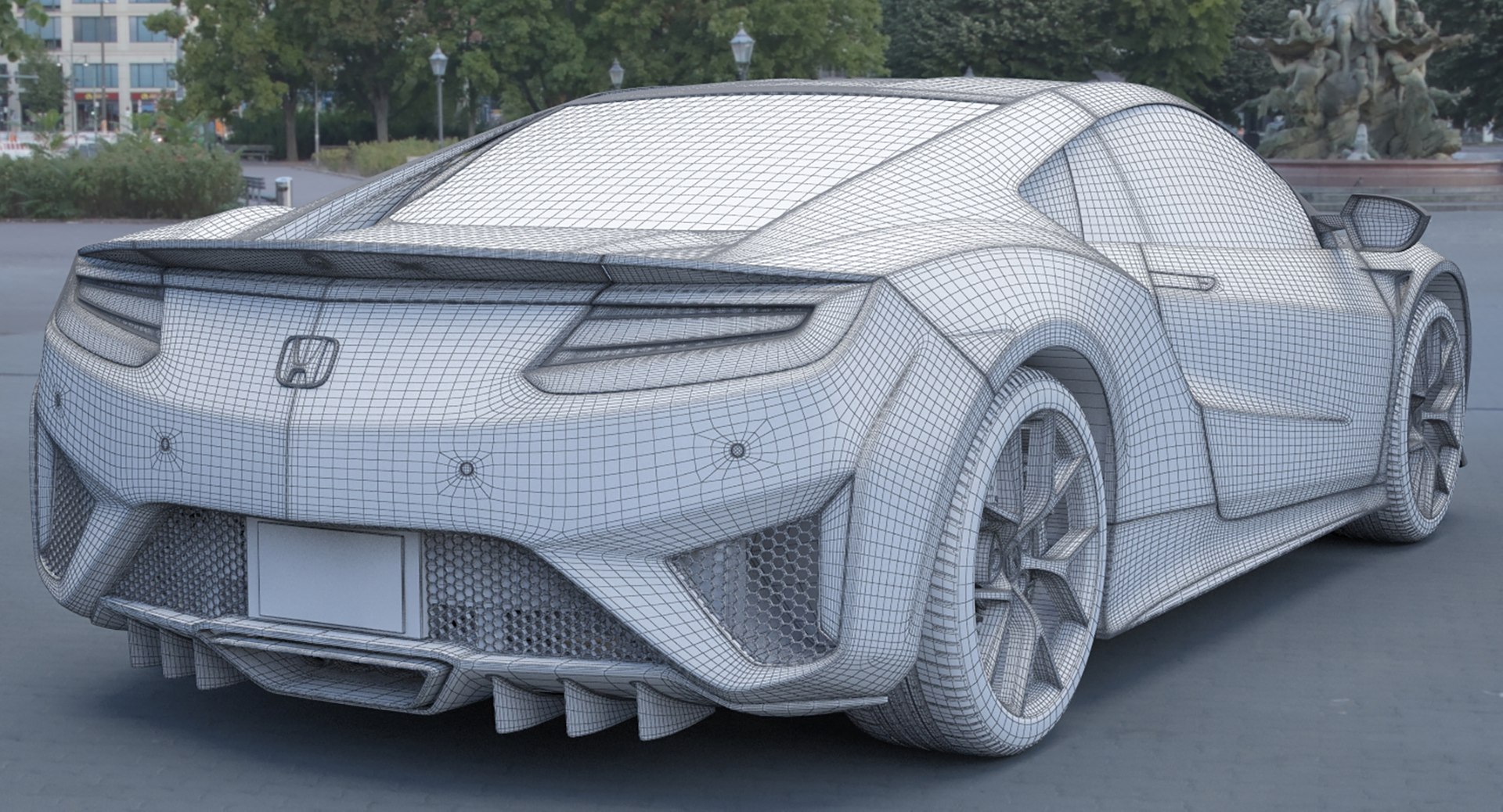 Honda NSX 2017 3D Model - TurboSquid 2241823
