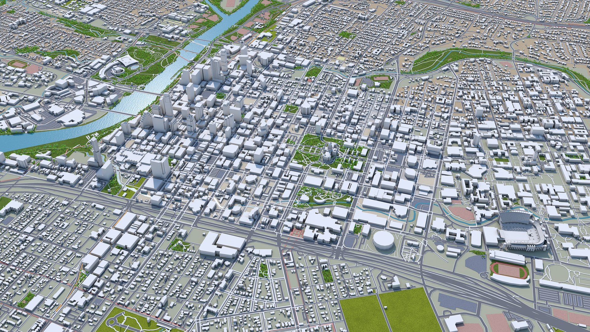 Austin Downtown Texas USA 3D Model - TurboSquid 1988156