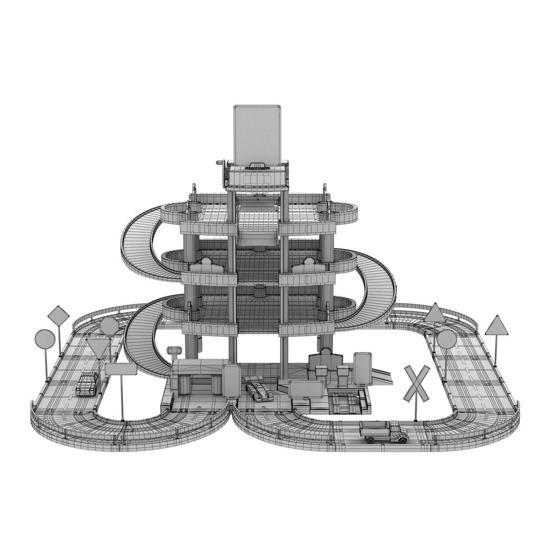 3D Toy Parking Wader Model - TurboSquid 1519732