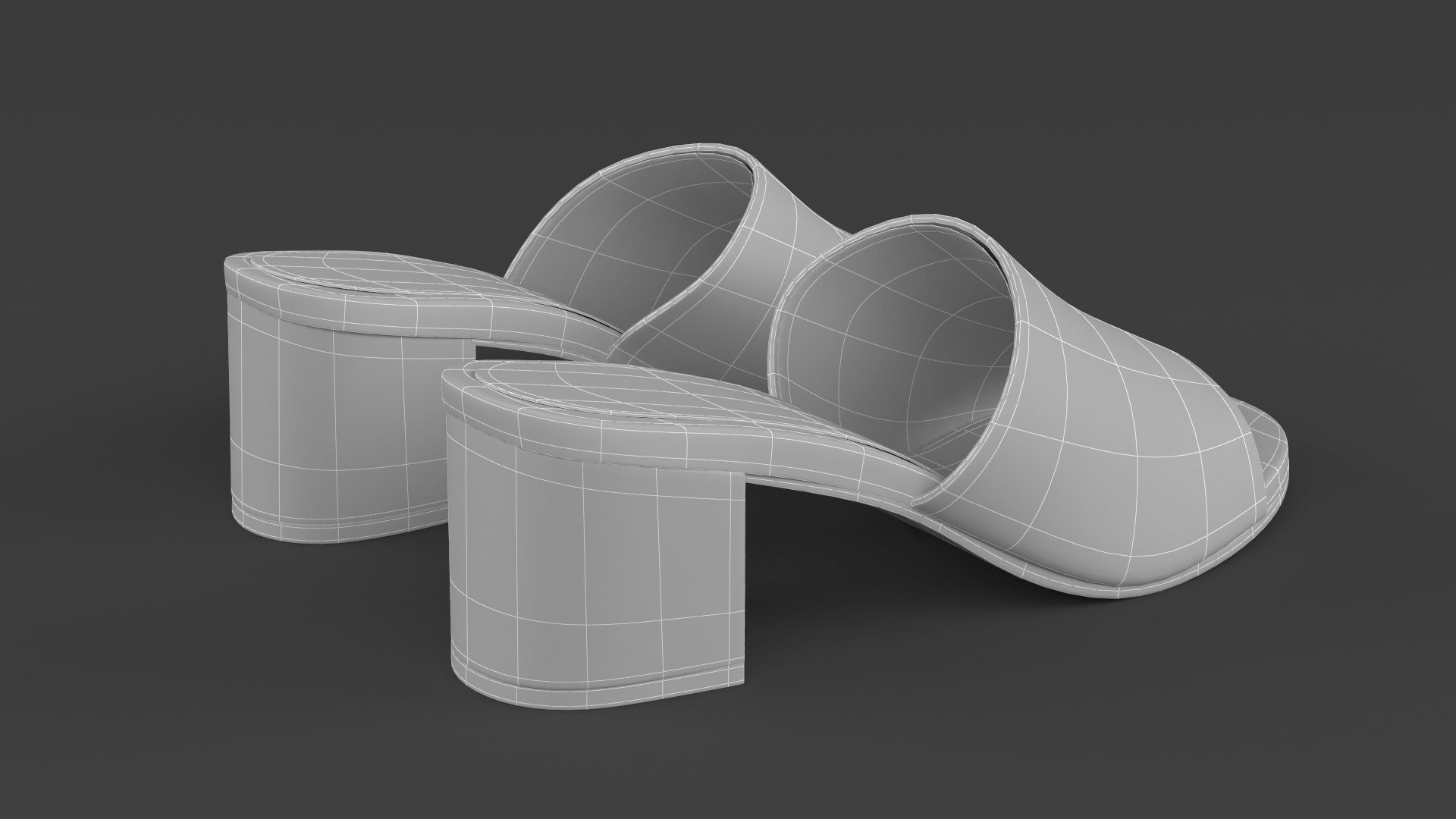 Women Slide Sandal 3D Model - TurboSquid 2236118