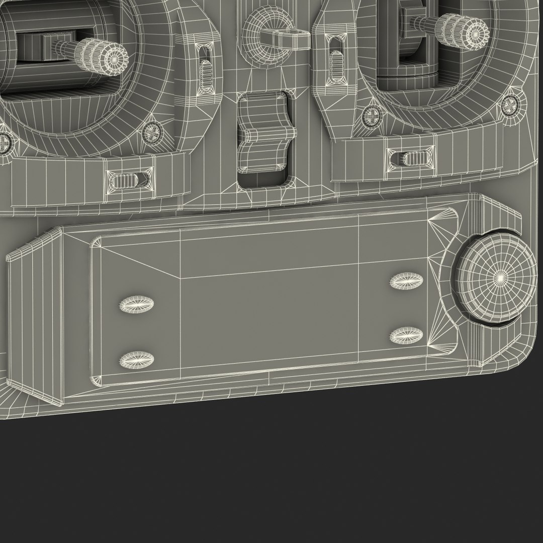 3d model of radio control transmitter futaba