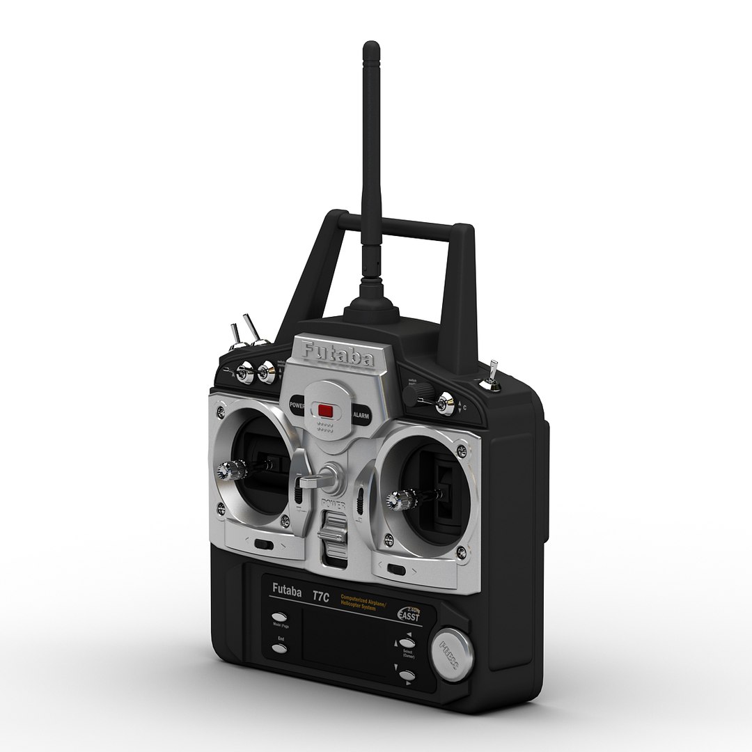 3d model of radio control transmitter futaba