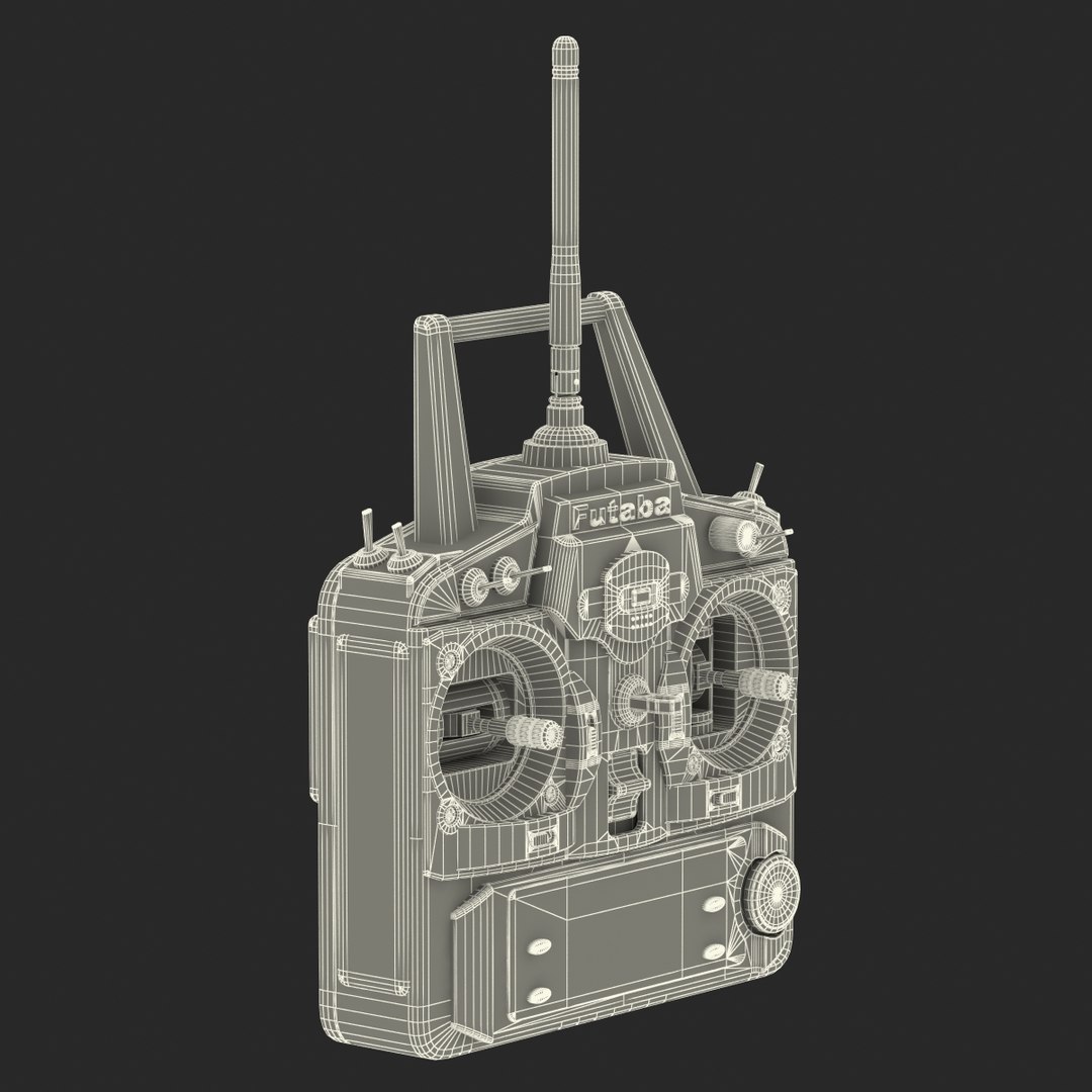 3d model of radio control transmitter futaba