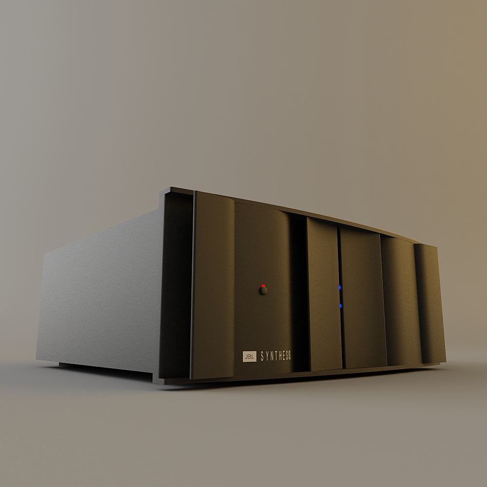 jbl synthesis power amplifier 3d model