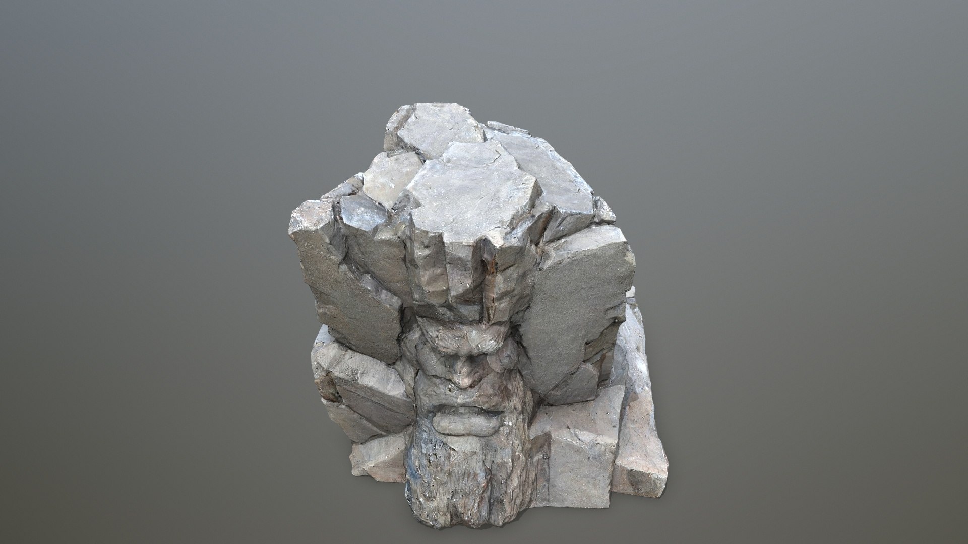 3D Face Of The Mountain Model - TurboSquid 2214136