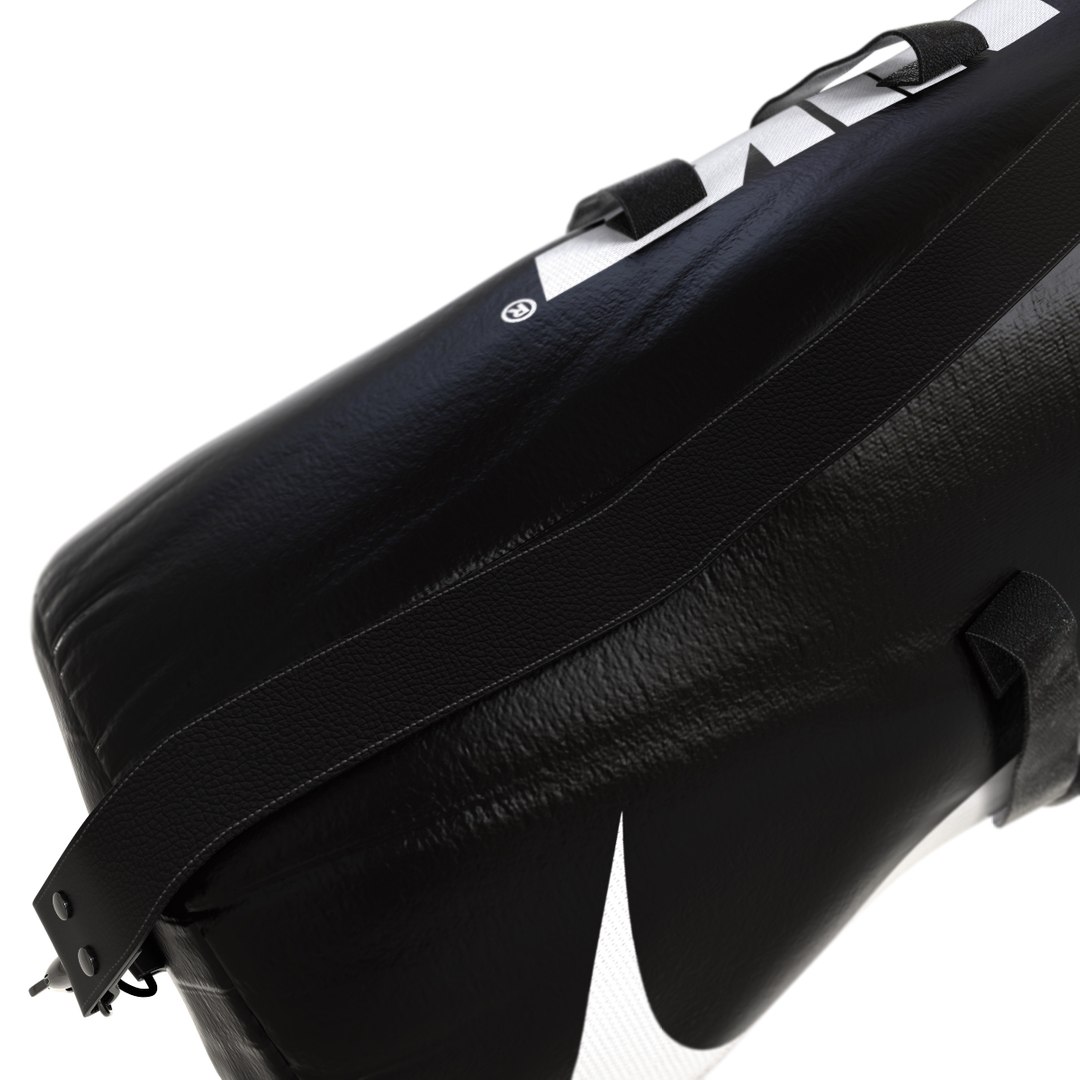 3d Black Sport Bag Model