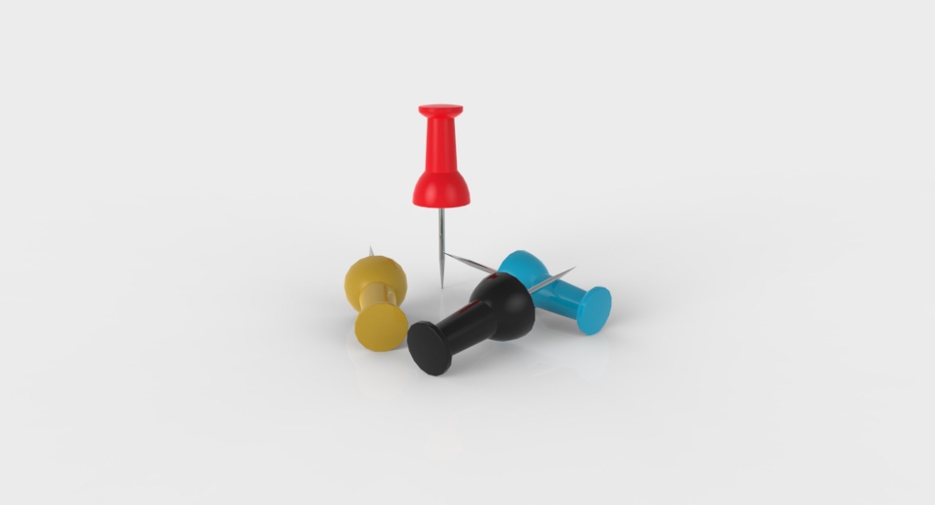thumb pin 3d model