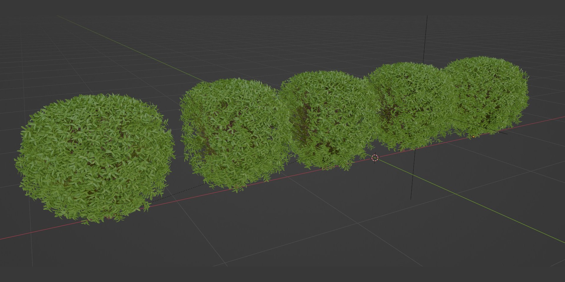 3D Laurel Hedging Bushes vol 162-Blender model - TurboSquid 2154533