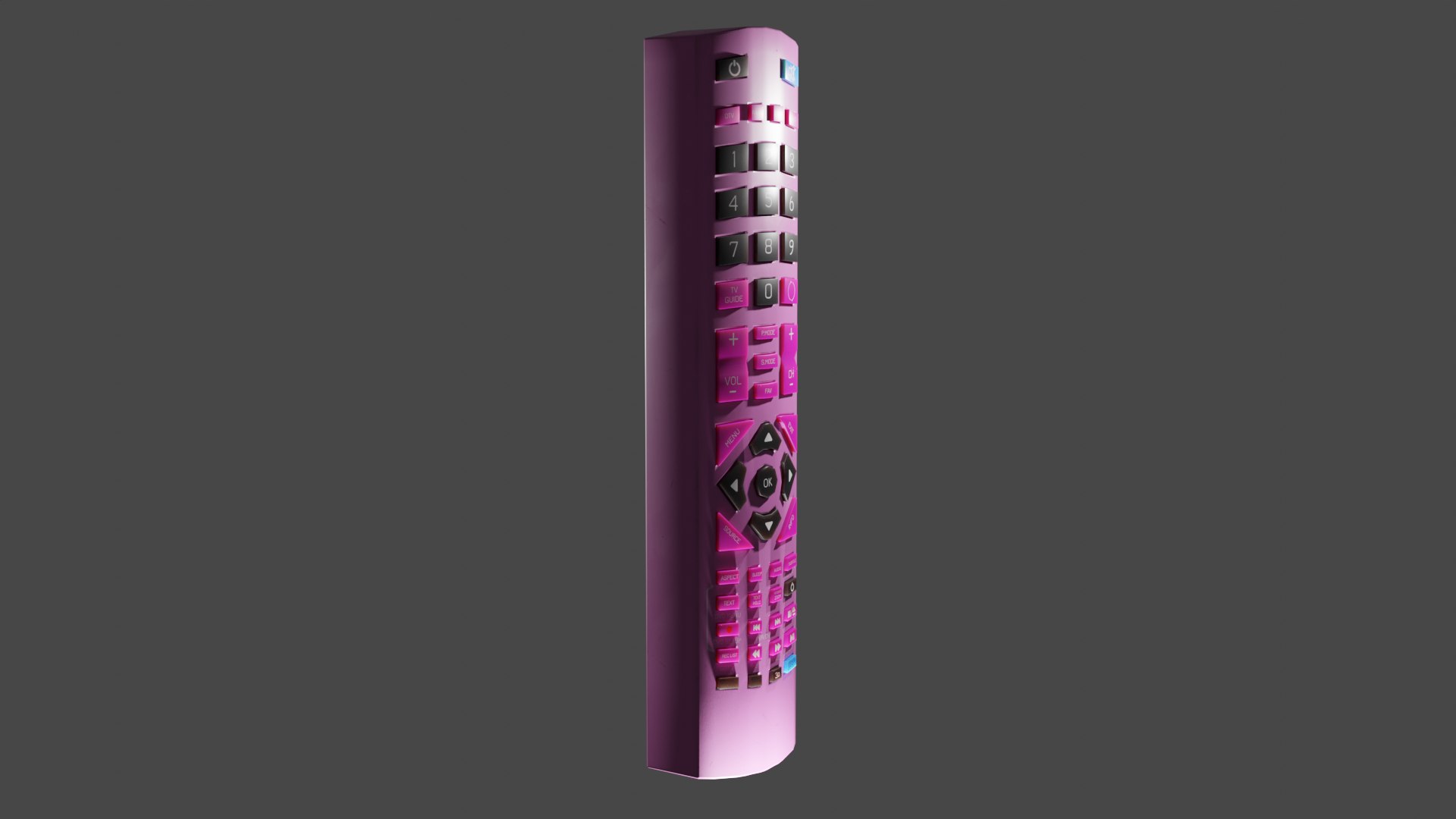 3D Model Pink TV Remote Control - TurboSquid 2277495