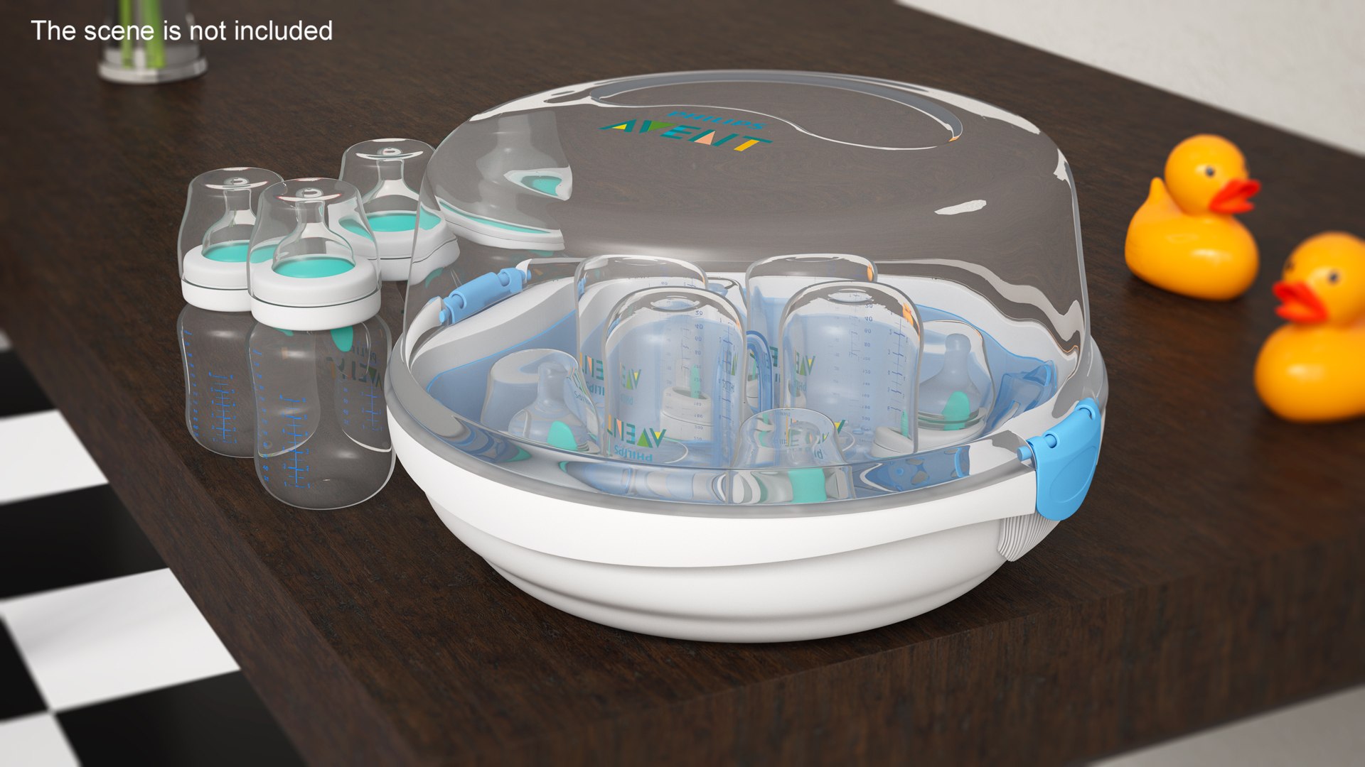 Philips AVENT Baby Bottles And Sterilizer 3D Model - TurboSquid 2136153