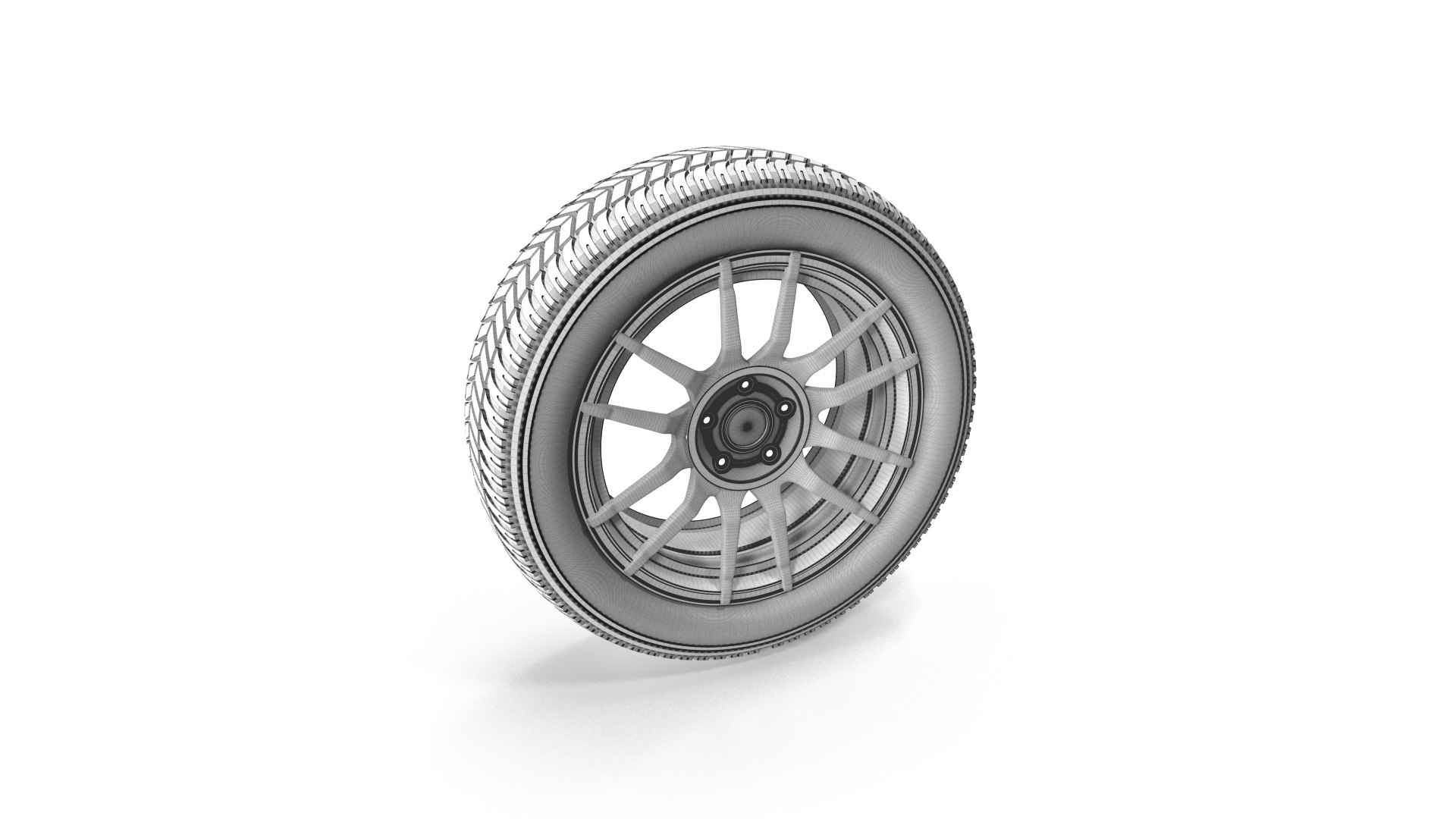 3D Car Wheel And Tyre Model - TurboSquid 2106970