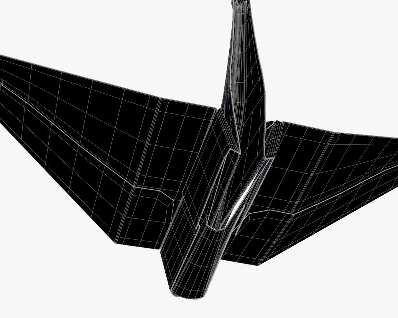 Origami Crane Paper 3D Model - TurboSquid 1364001
