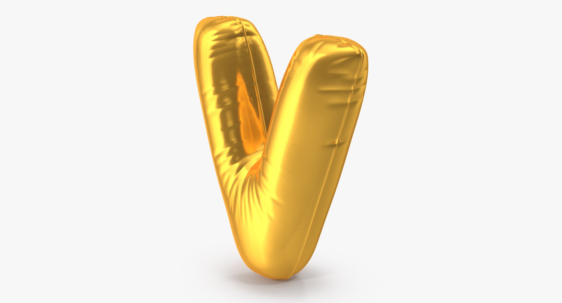 Foil Balloon Letter V 3D - TurboSquid 1214987