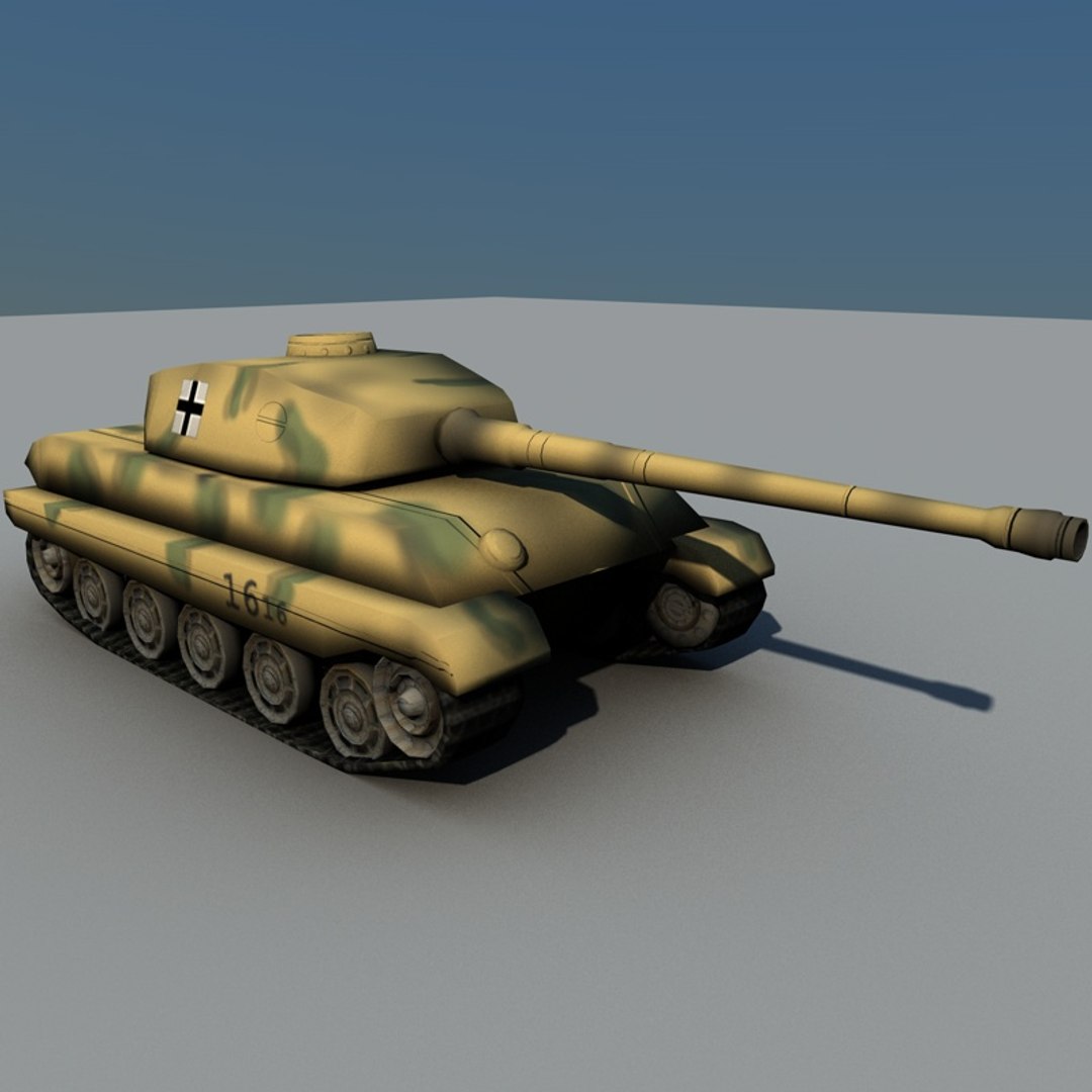 Maya German Tiger Tank